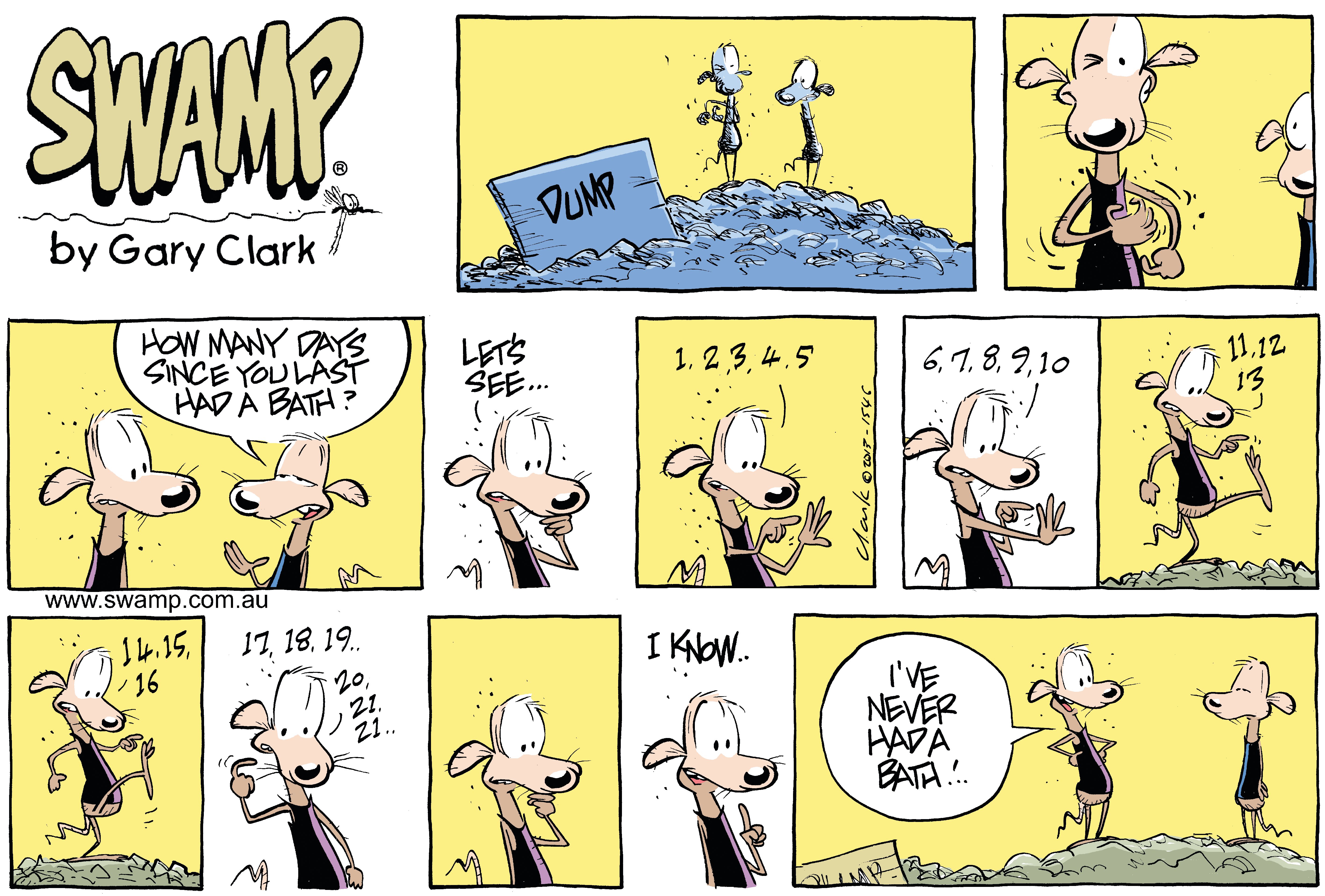 Smelly, Itchy Cartoon - Swamp Cartoons