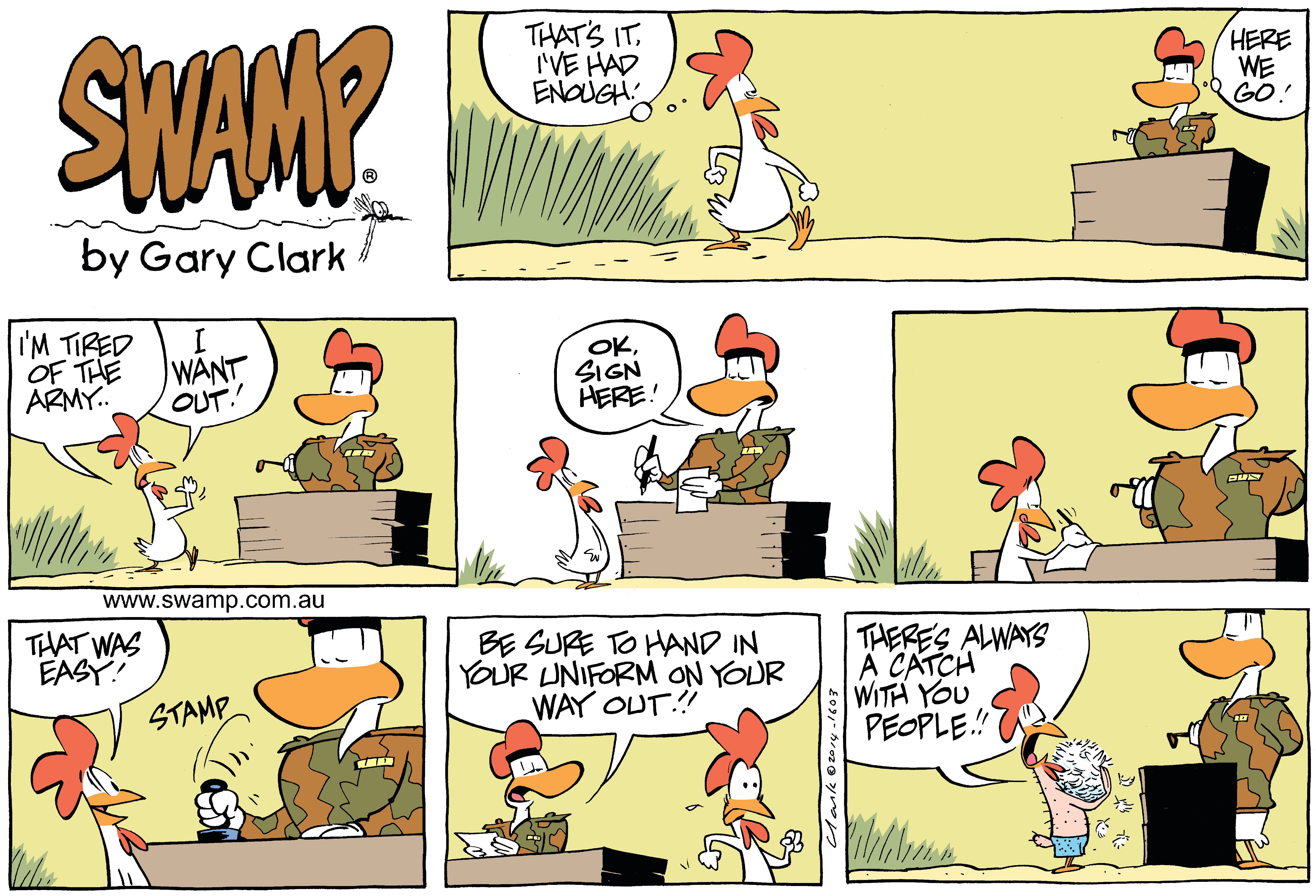 Army Sergeant Comic - Swamp Cartoons