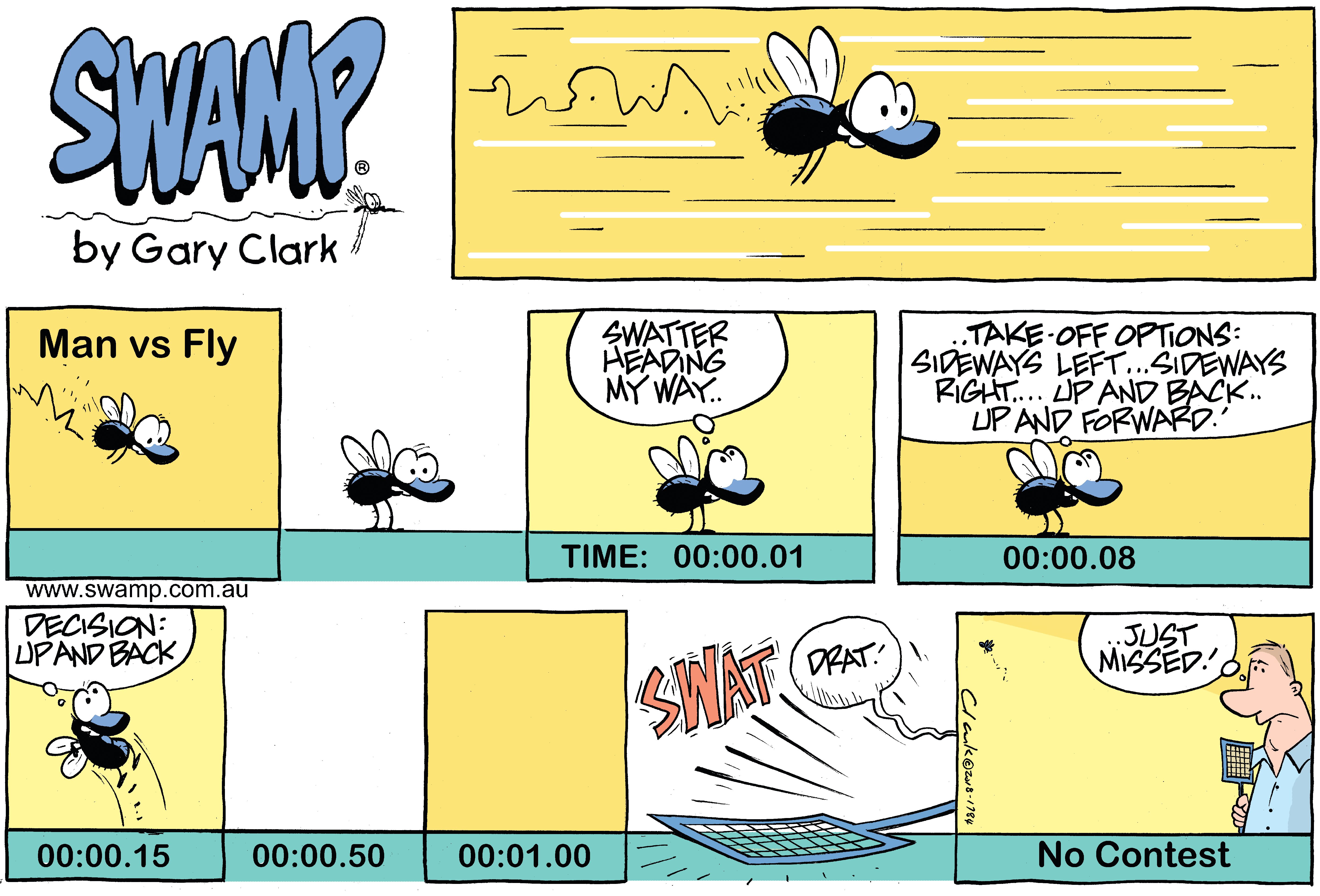 Swamp Fly Timing Comic - Swamp Cartoons