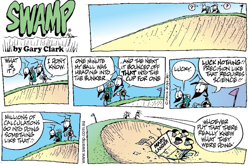 Golf sandbunker - Swamp Cartoons