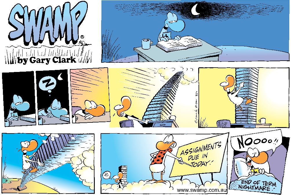 Study Snooze - Swamp Cartoons