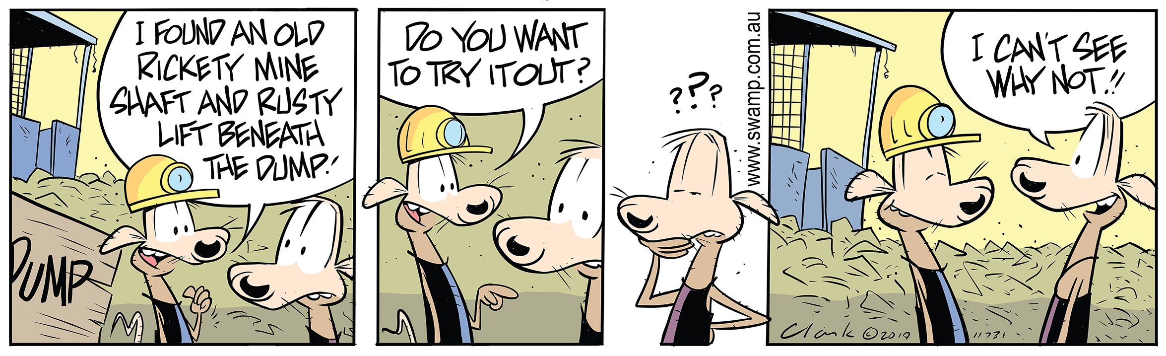 Cheese & Chives Rickety Mine - Swamp Cartoons