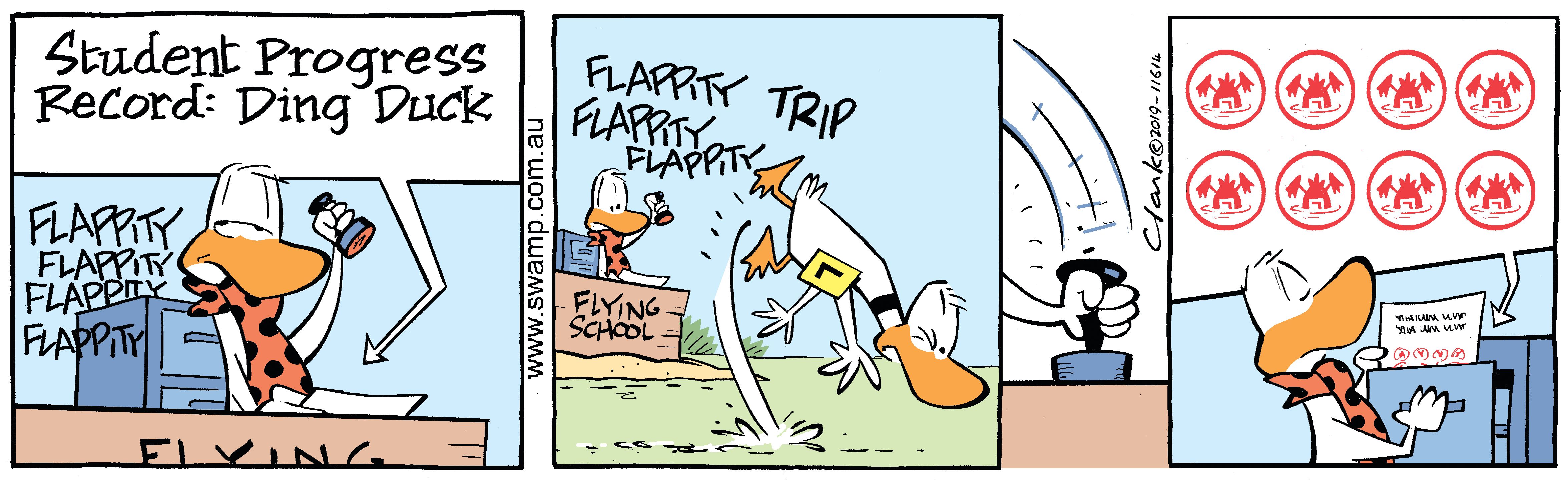 Ding Duck Record Comic - Swamp Cartoons
