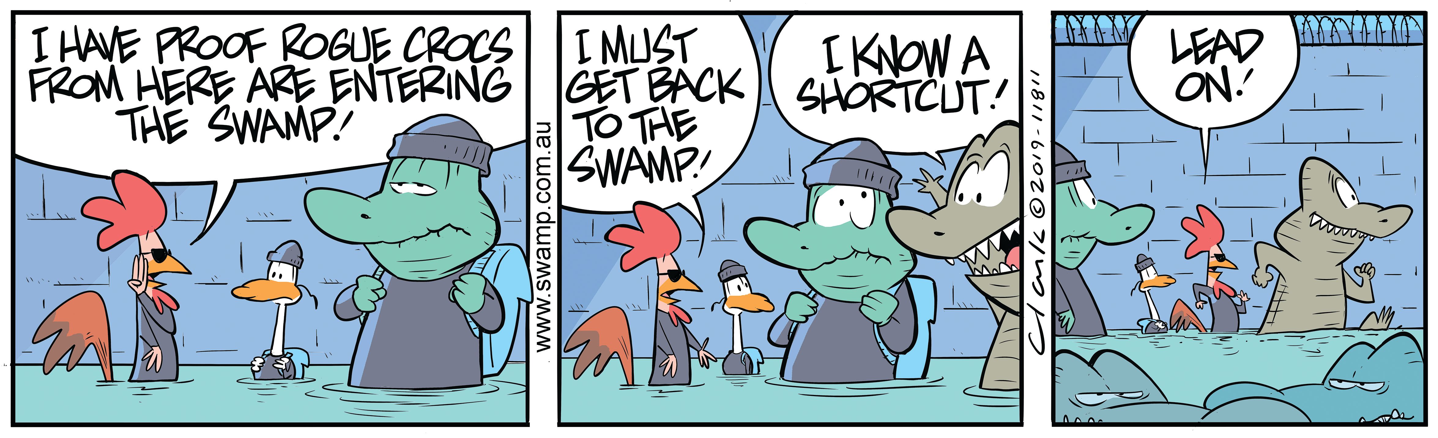 Shortcut to the Swamp - Swamp Cartoons