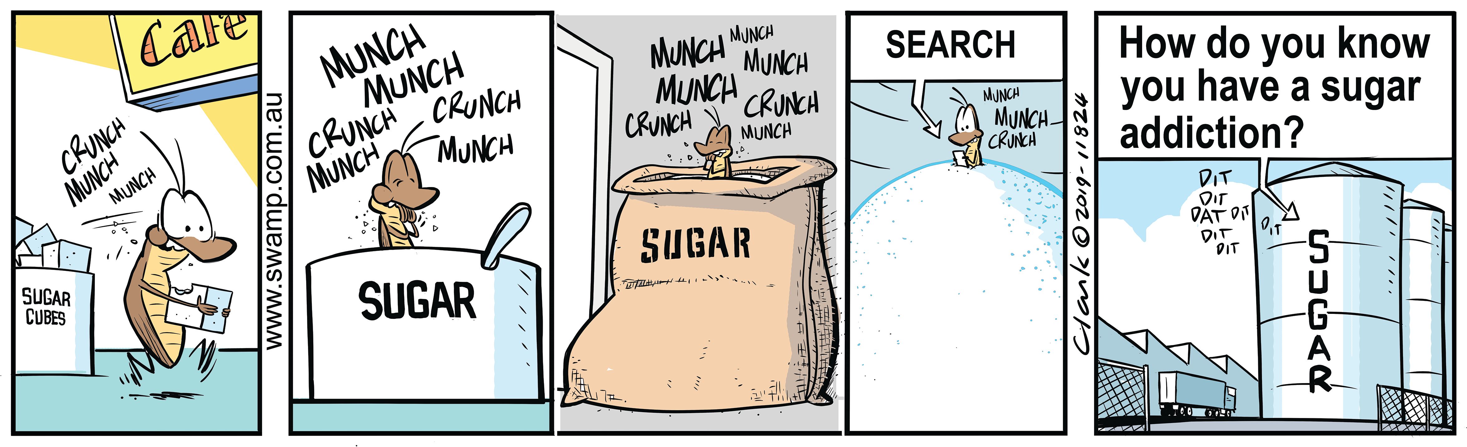 Cockroach with Sugar Addiction - Swamp Cartoons