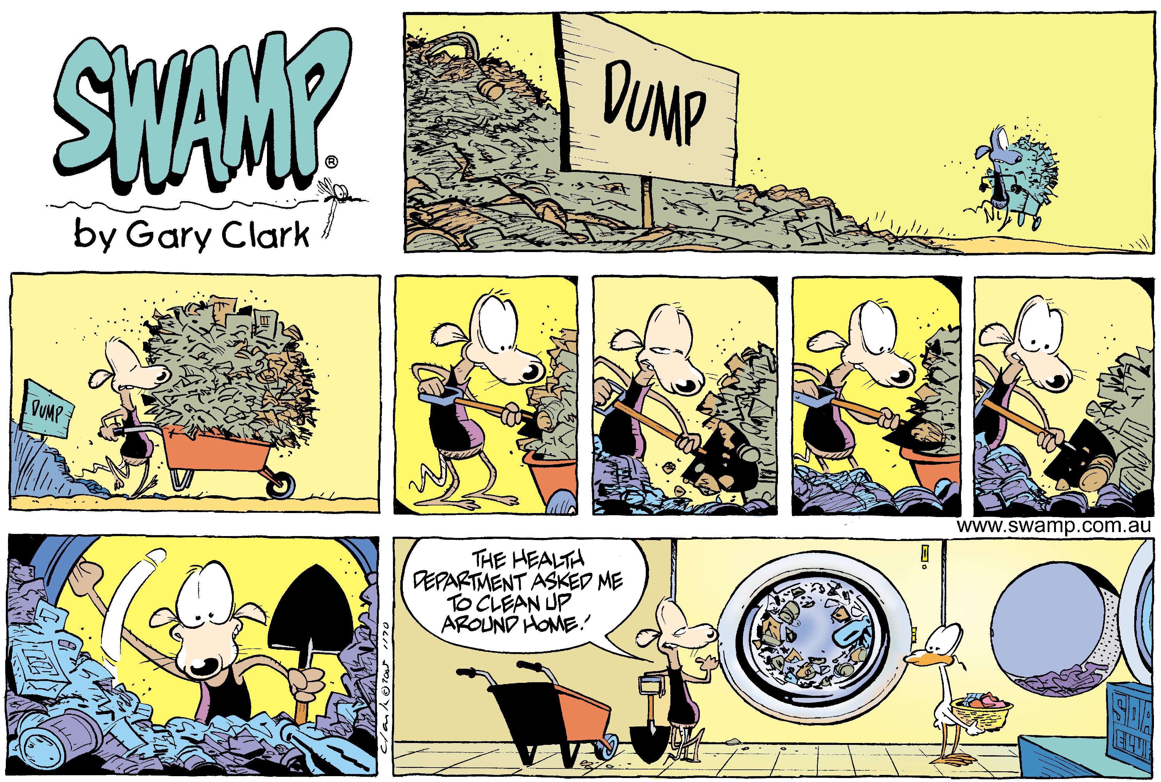 Chives Rat Washing Day - Swamp Cartoons