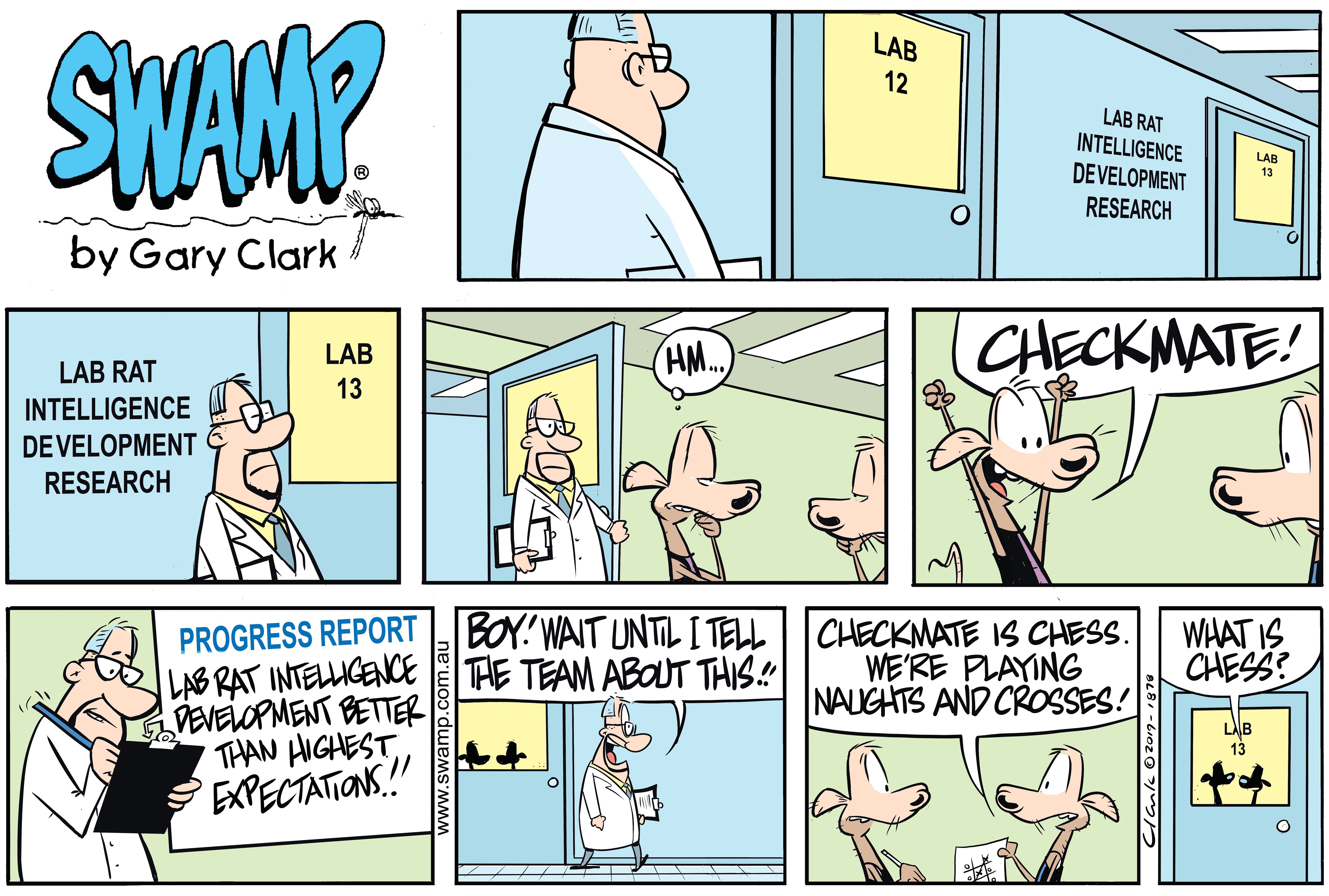 Cheese and Chives Rats Lab Test - Swamp Cartoons