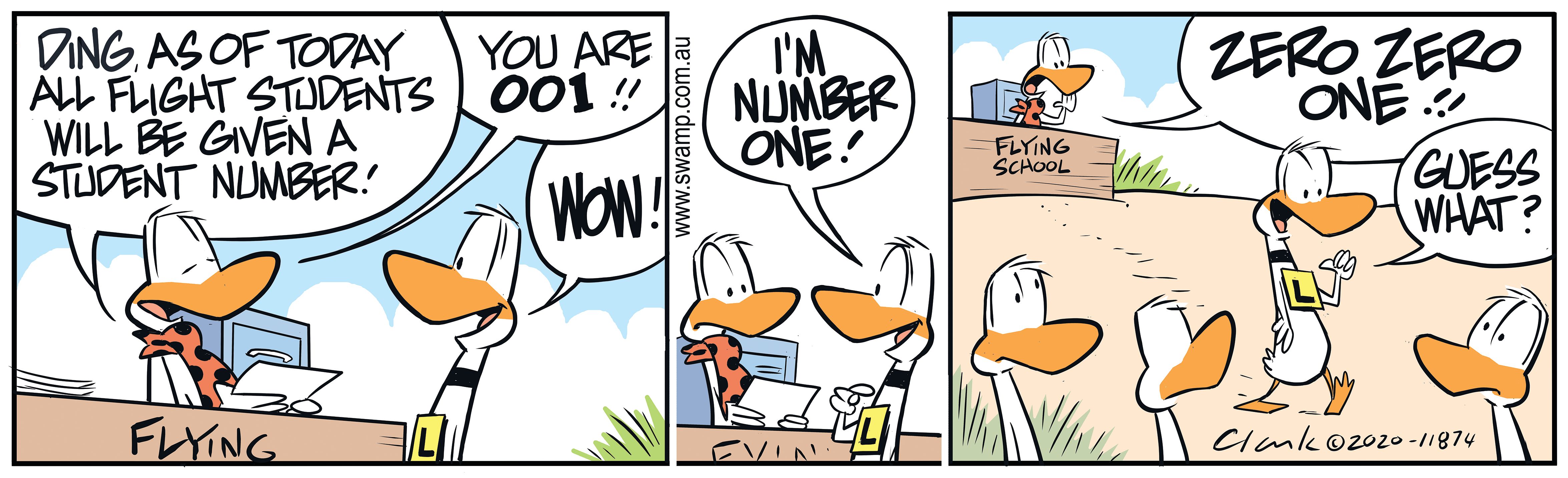 Ding Duck Number One - Swamp Cartoons