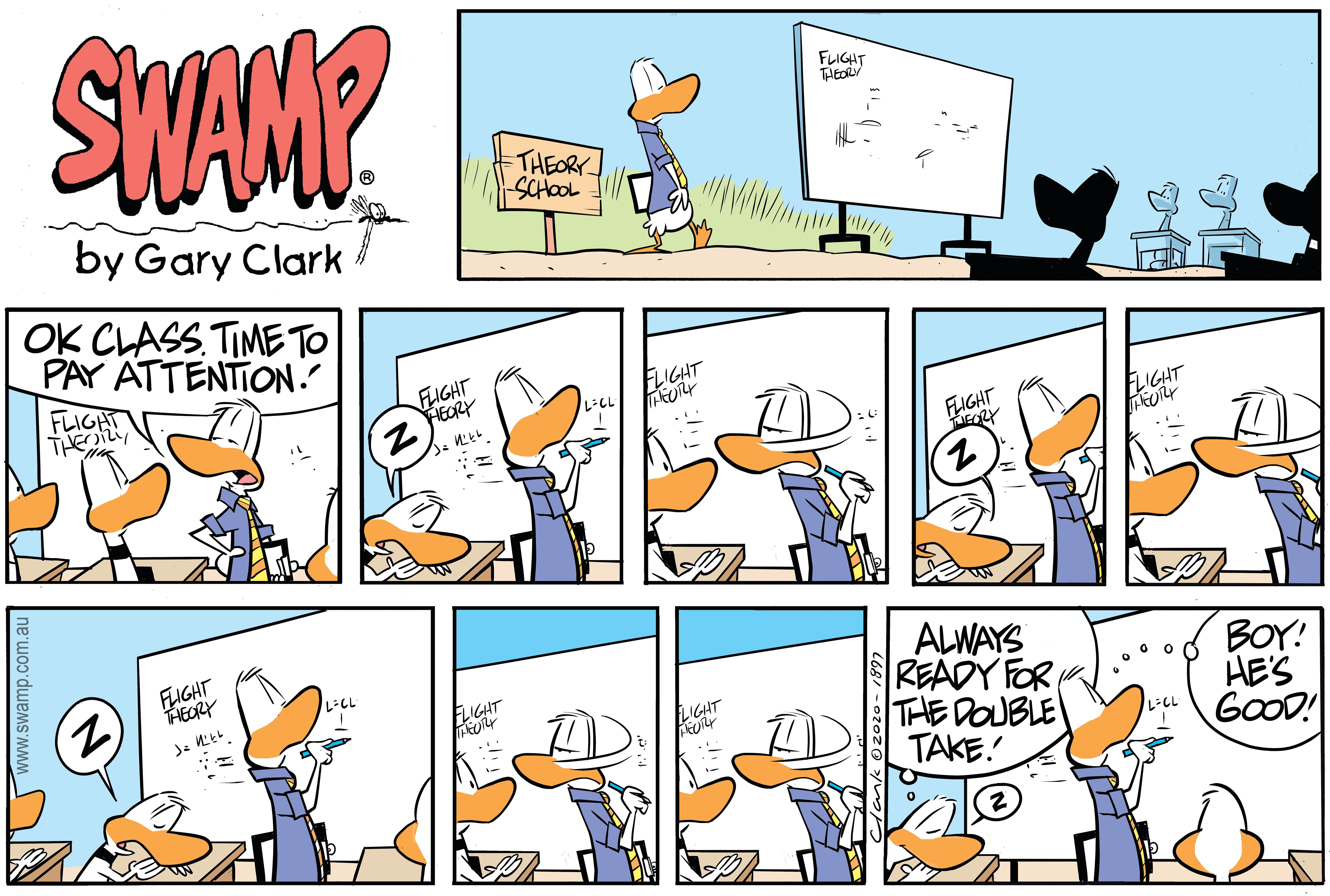 Ding Duck Double Take - Swamp Cartoons