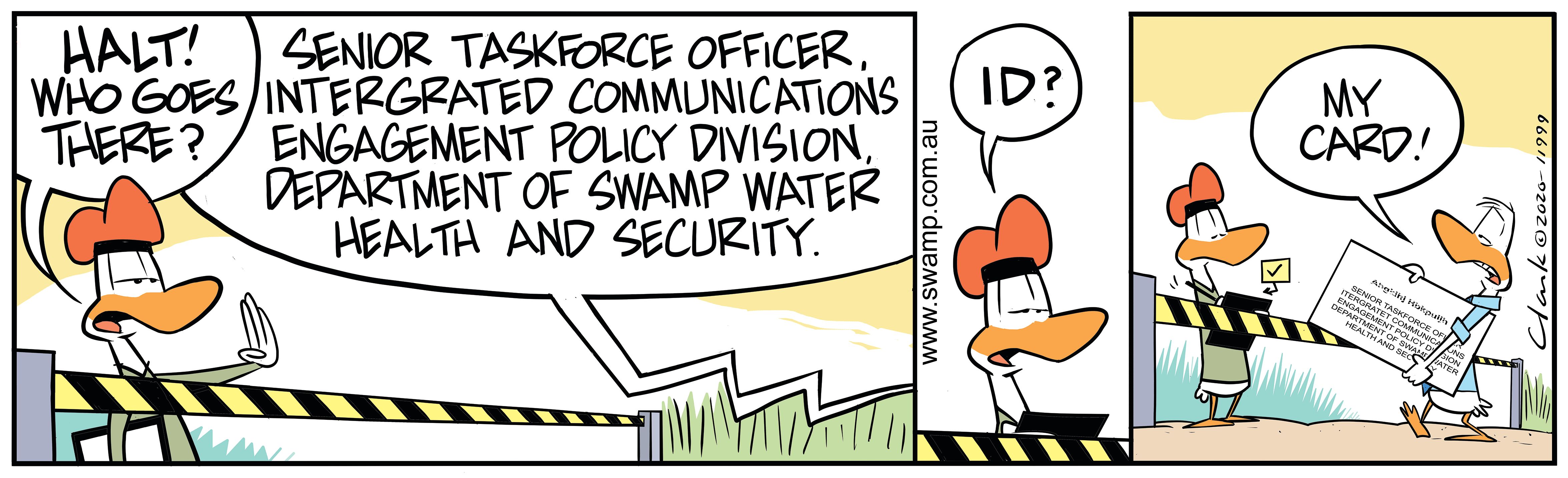 Senior Task Force Officer - Swamp Cartoons
