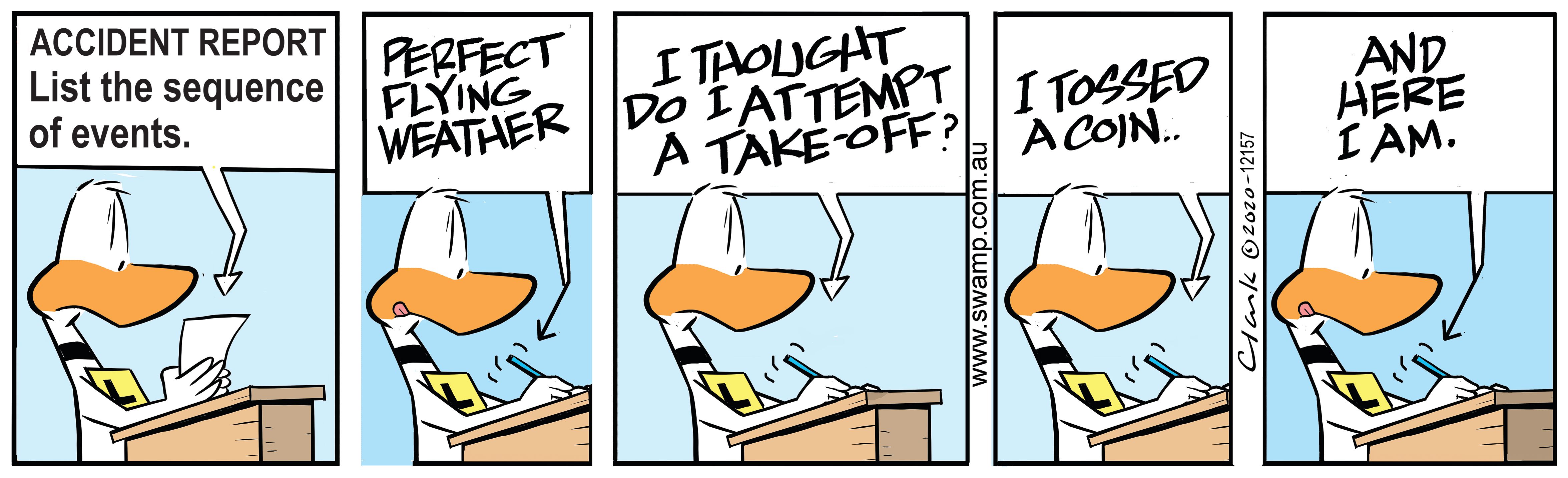 List Sequence of Events - Swamp Cartoons