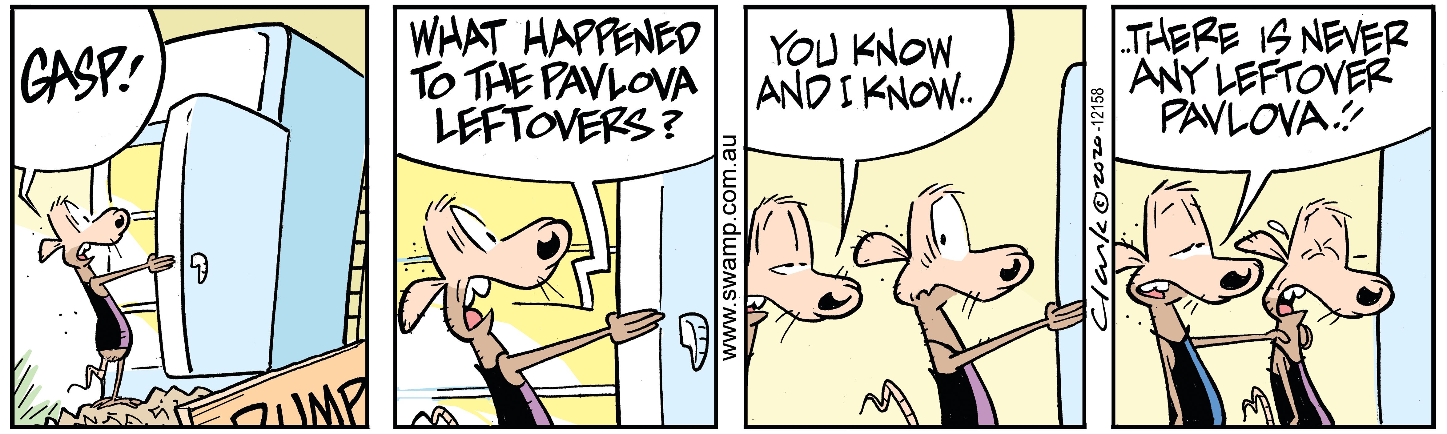 Where are Pavlova Leftovers - Swamp Cartoons