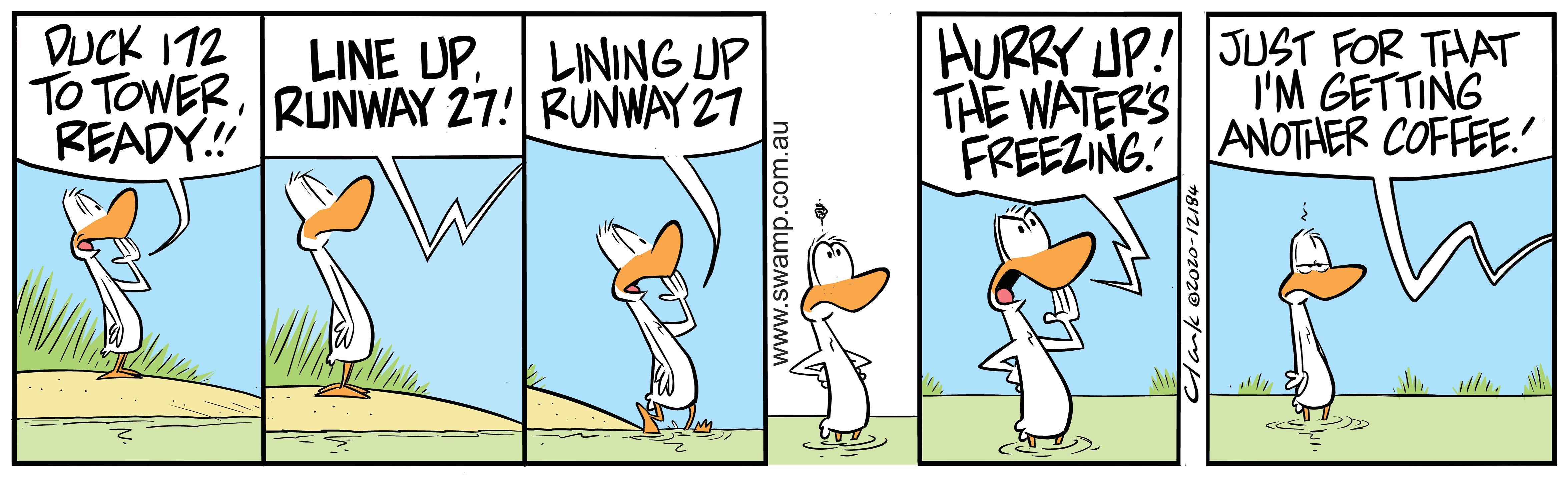 Aviator Ducks - Swamp Cartoons