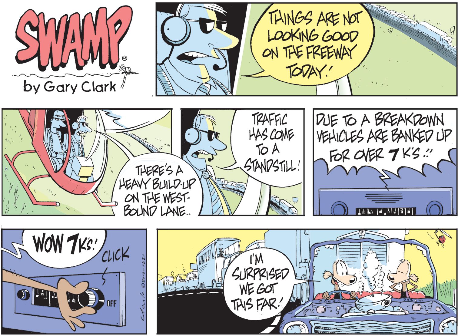 Traffic Report - Swamp Cartoons