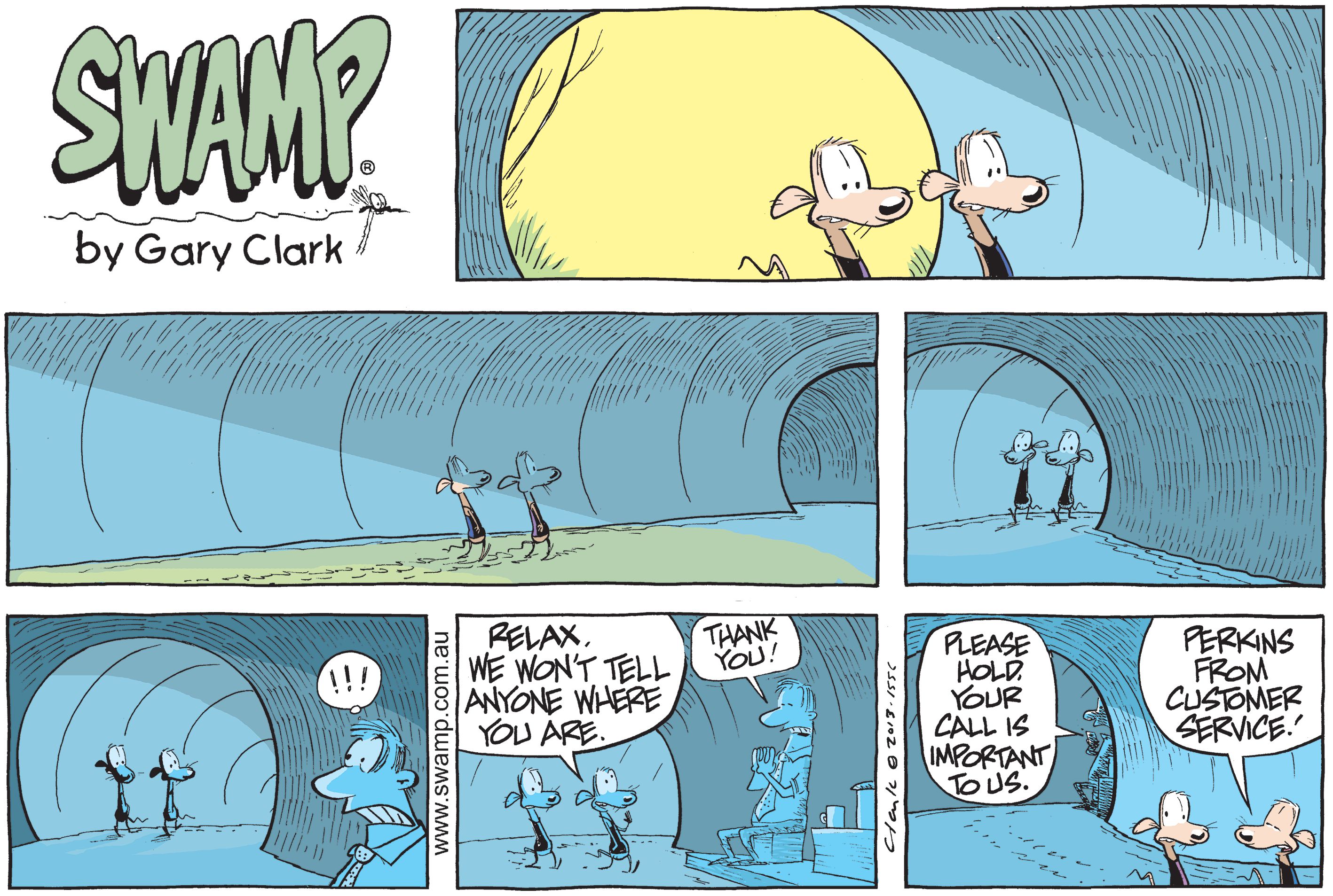 Perkins from Customer Service - Swamp Cartoons