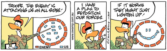 Army Ducks | Swamp Cartoons