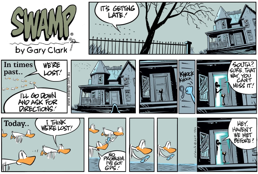 Swamp Cartoons | The Swamp is a funny comic by Gary Clark