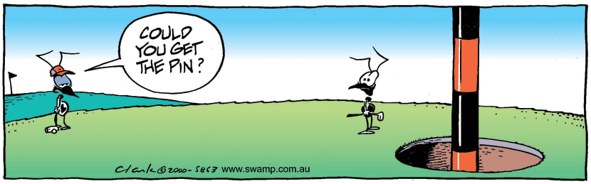 Golf Manners - Swamp Cartoons
