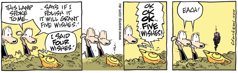 Swamp Rats Wishes Comic - Swamp Cartoons