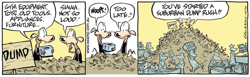 Swamp Rats Rubbish Dump Comic - Swamp Cartoons