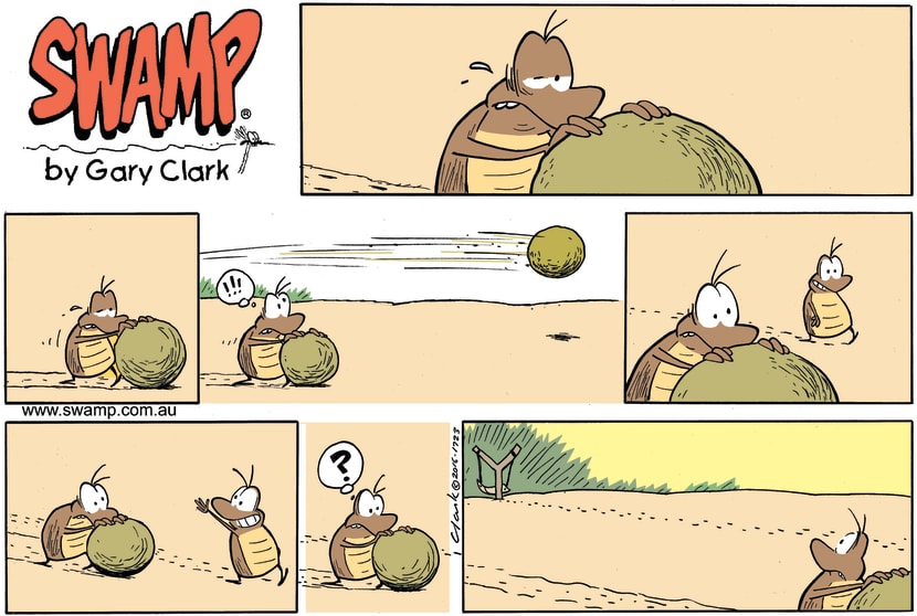 Sweating It Out - Swamp Cartoons