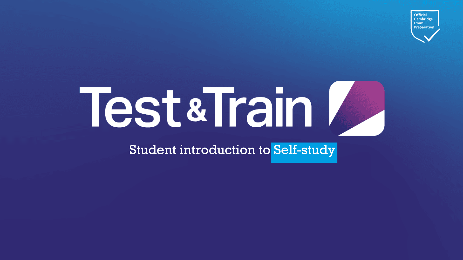 Why should your students use the Test & Train?