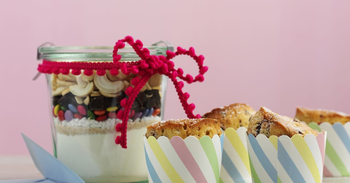 Backmischung Im Glas Fr Muffins