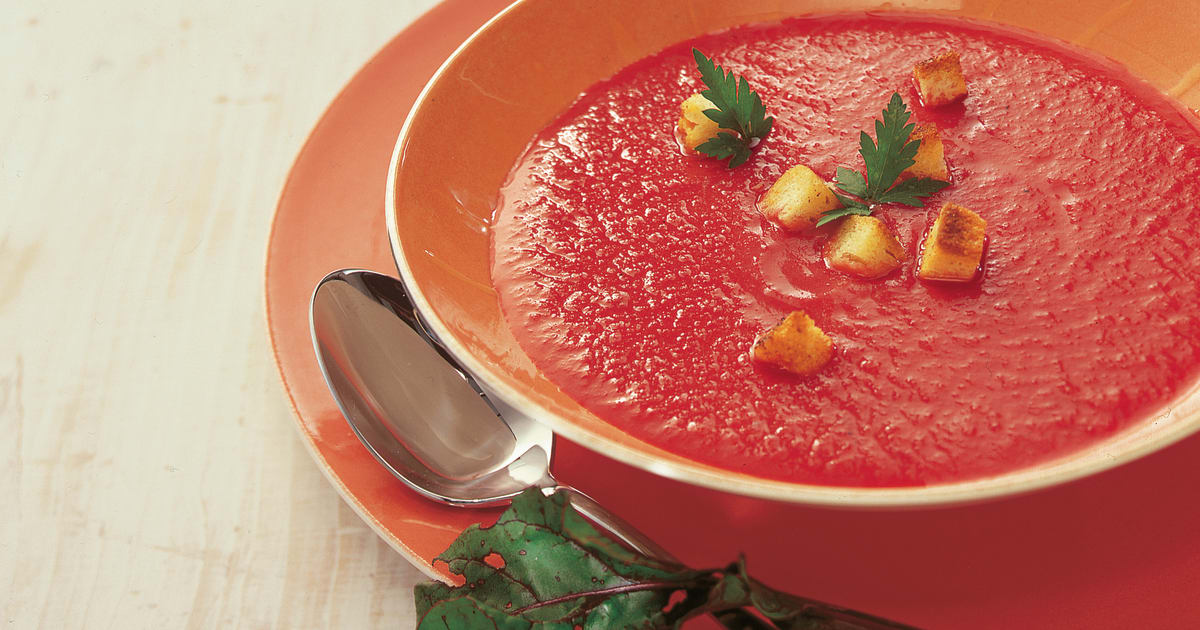 Soupe de légumes-racines (betterave rouge) - Recette | Swissmilk