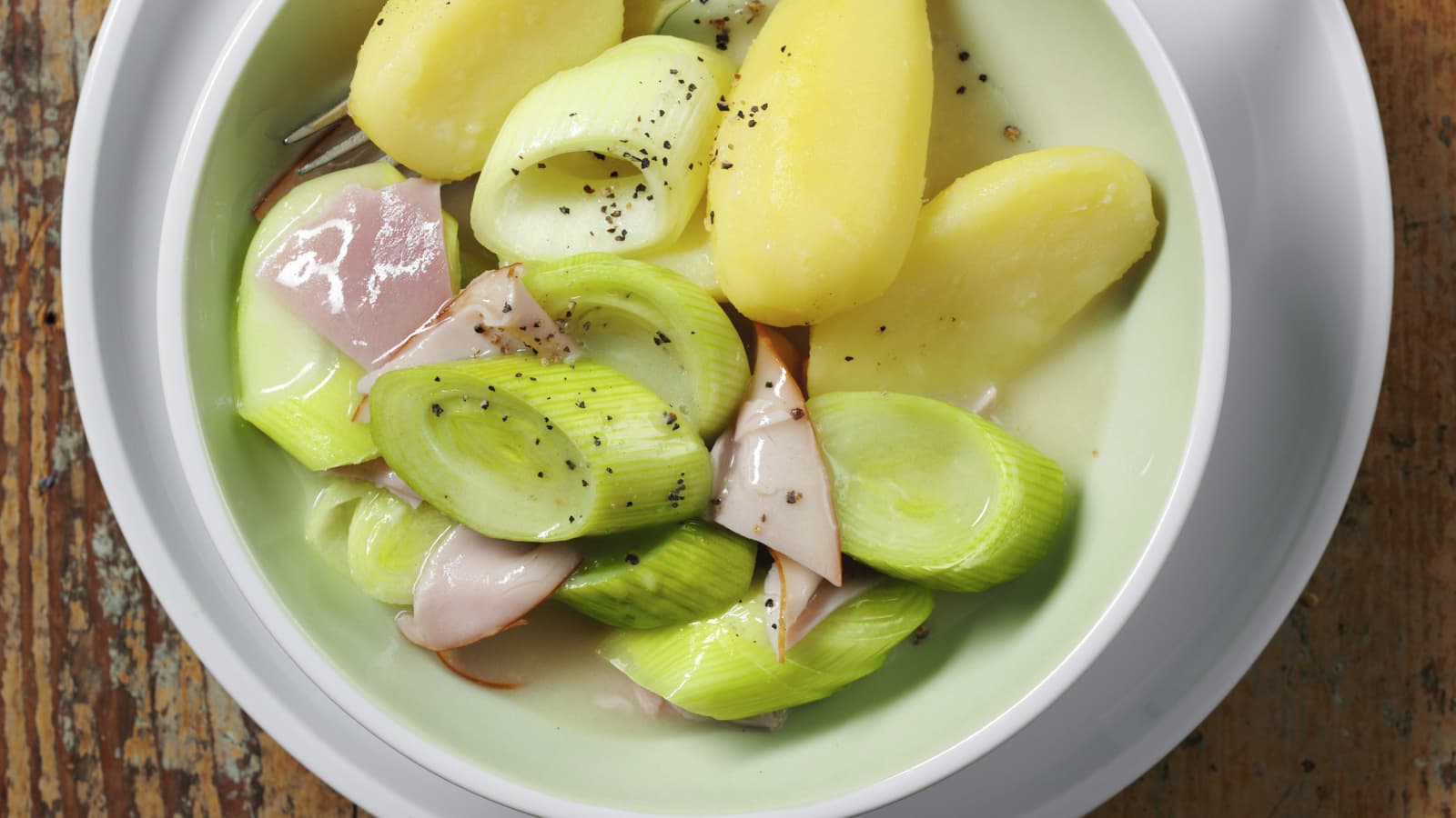 Lauchgemüse mit Schinken und Kartoffeln - Rezept | Swissmilk
