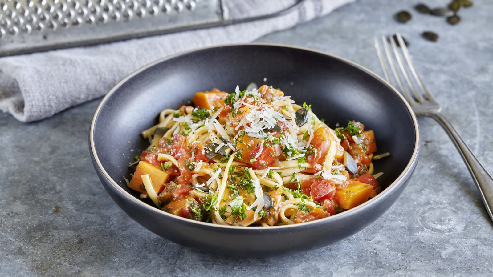 Kürbissugo auf Taglierini - Rezept | Swissmilk