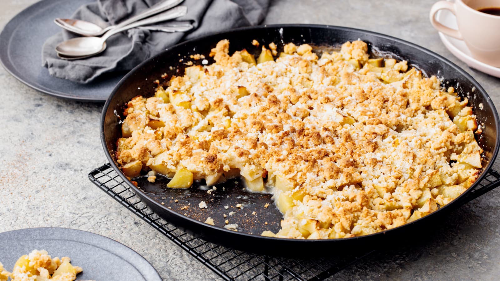 Apple Crumble Rezept Kikis Kitchen at Sara Wentworth blog