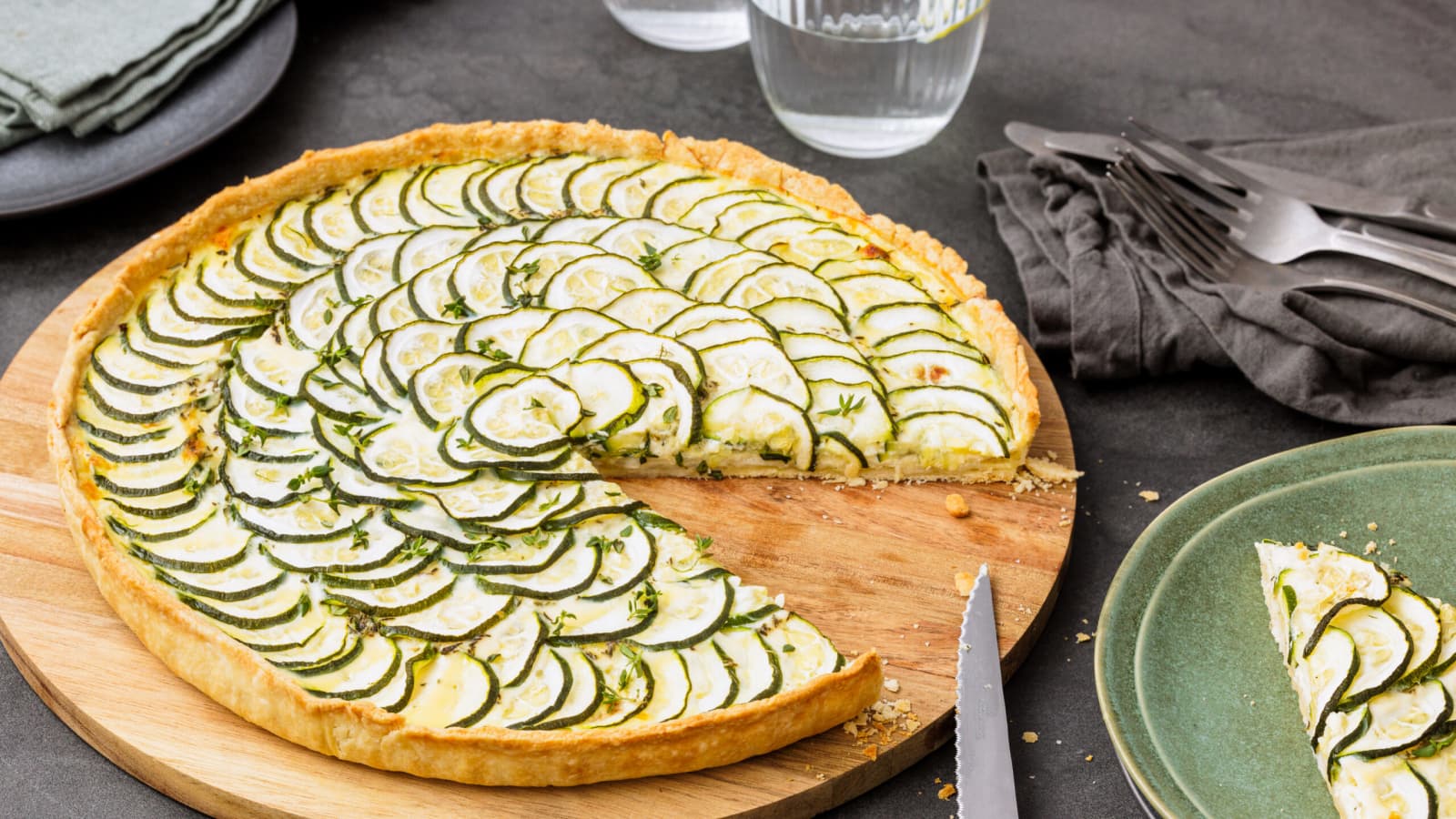 Zucchetti-Wähe - Rezept | Swissmilk