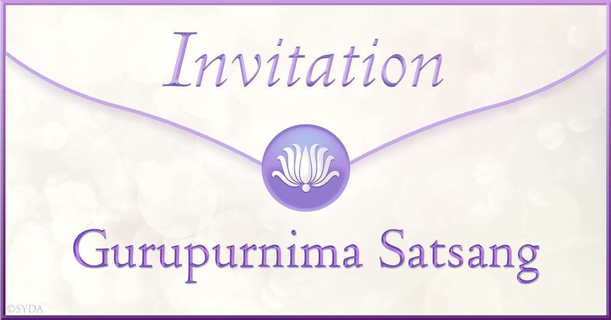 Invitation to Live Video Stream in Honor of Gurupurnima
