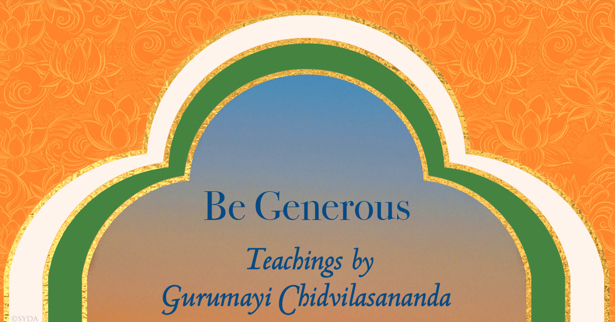Be Generous