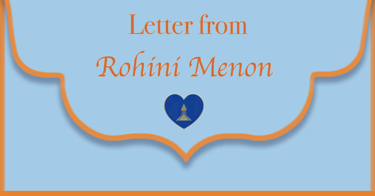 Letter from Rohini Menon