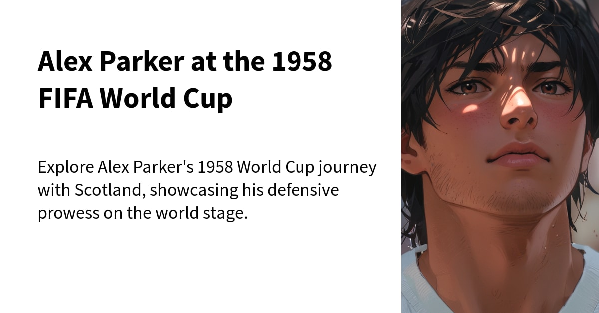 Alex Parker at the 1958 FIFA World Cup