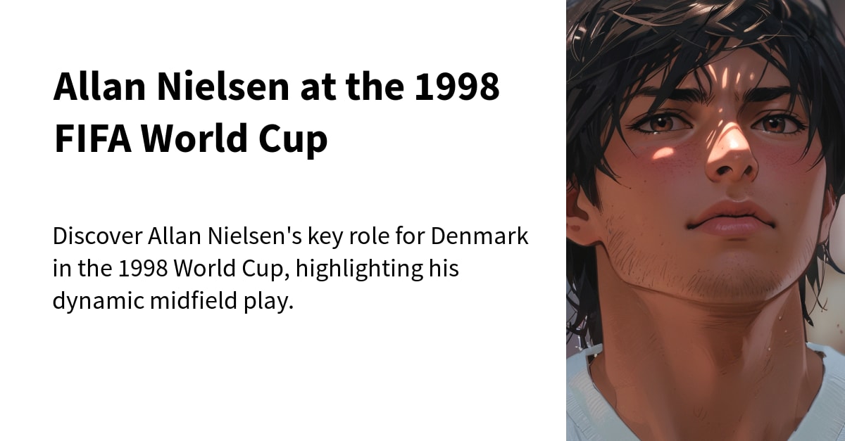 Allan Nielsen at the 1998 FIFA World Cup