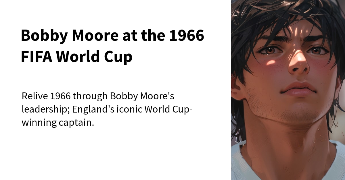 Bobby Moore at the 1966 FIFA World Cup