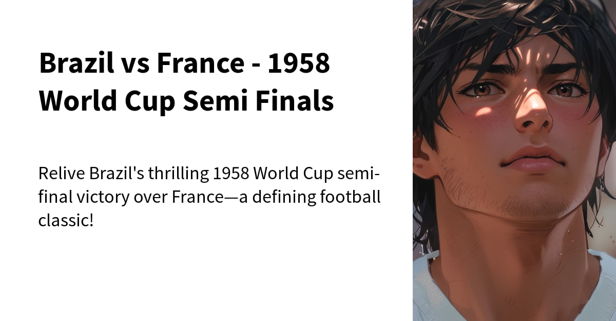 Brazil vs France - 1958 World Cup Semi Finals - 1958 World Cup