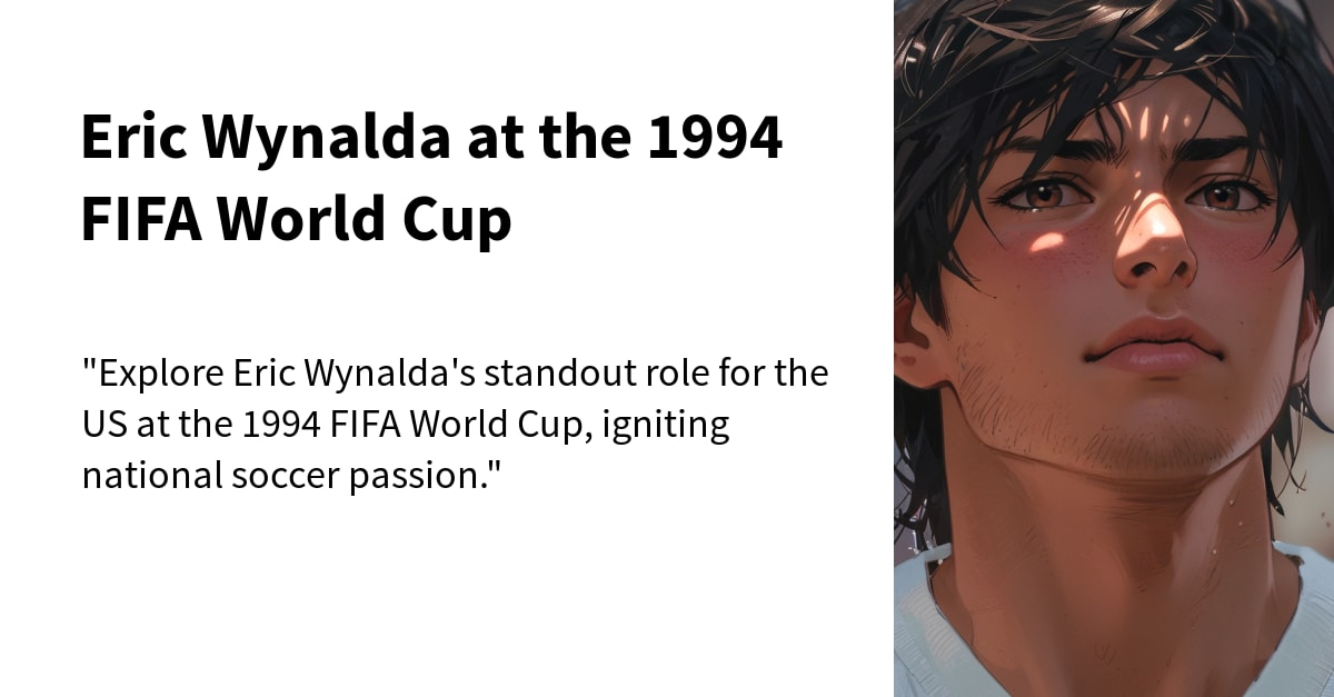 Eric Wynalda at the 1994 FIFA World Cup