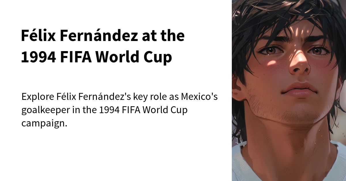 Félix Fernández at the 1994 FIFA World Cup