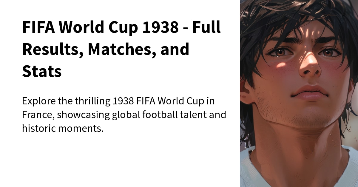 FIFA World Cup 1938 - Full Results, Matches, and Stats