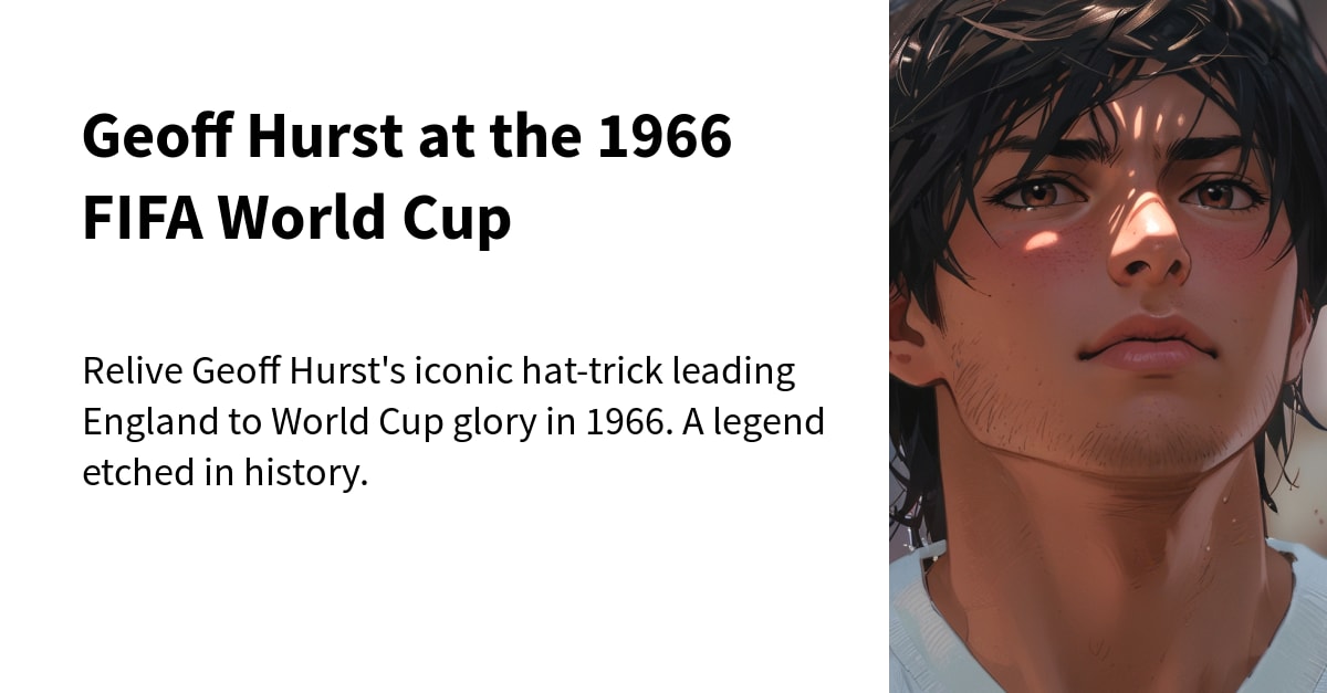 Geoff Hurst at the 1966 FIFA World Cup