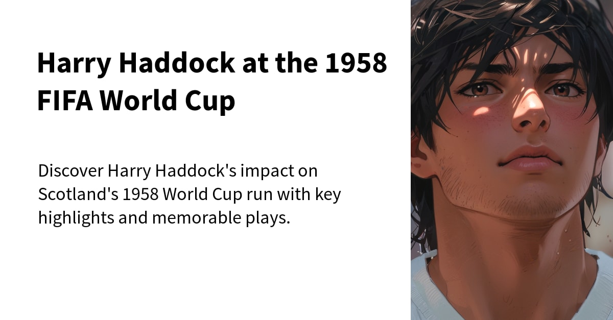 Harry Haddock at the 1958 FIFA World Cup