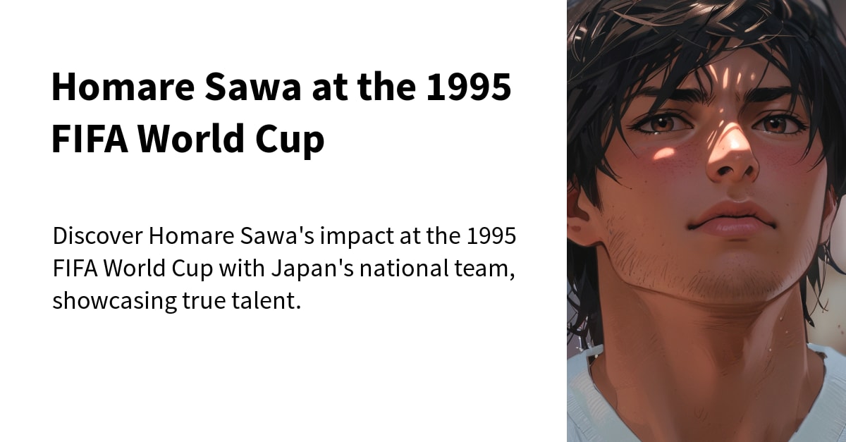 Homare Sawa at the 1995 FIFA World Cup