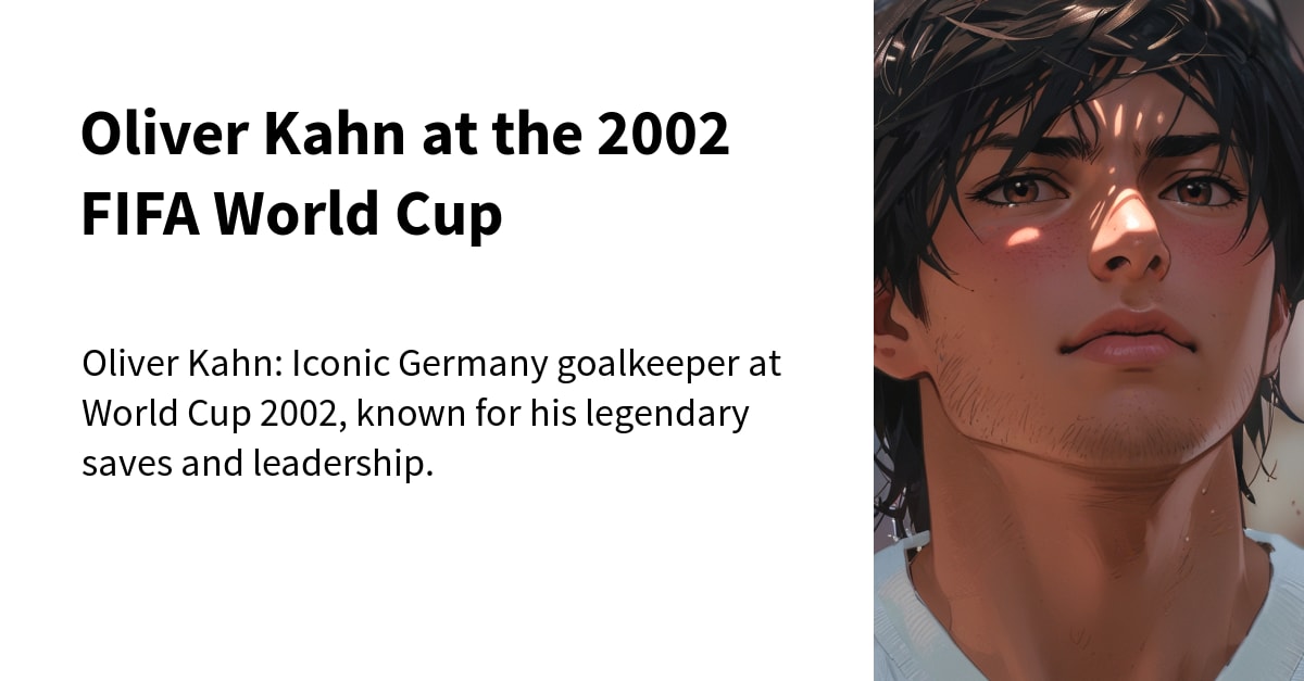 Oliver Kahn at the 2002 FIFA World Cup