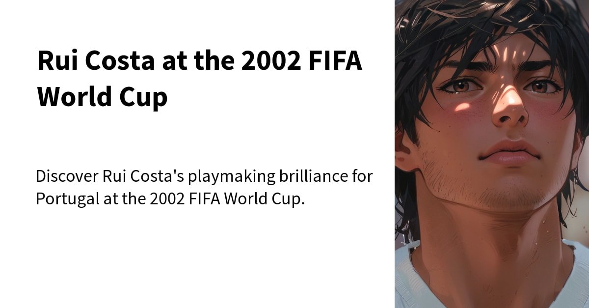 Rui Costa at the 2002 FIFA World Cup