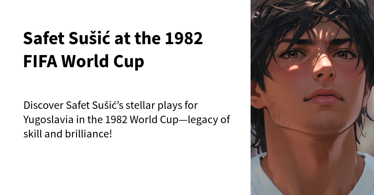 Safet Sušić at the 1982 FIFA World Cup