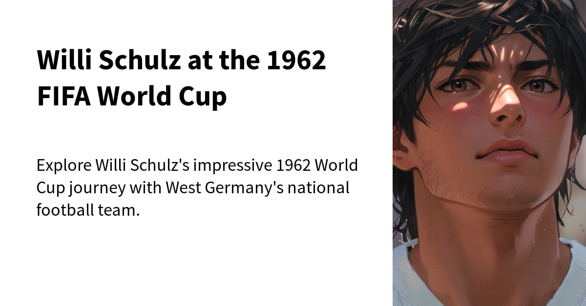 Willi Schulz at the 1962 FIFA World Cup
