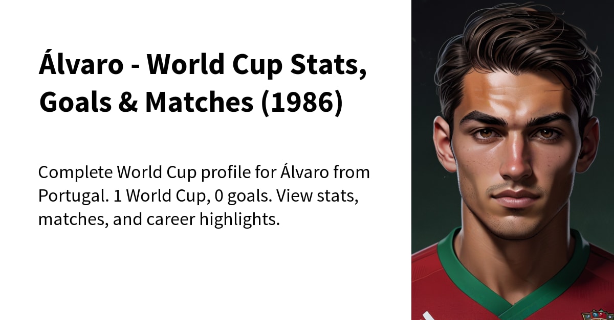 Álvaro at the FIFA World Cup